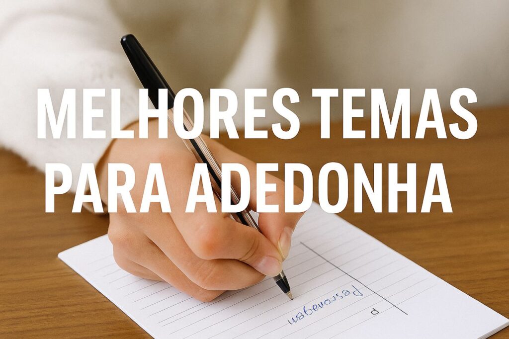 Quais os melhores temas para Adedonha? - EcoEra
